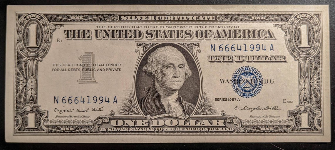 Crisp Vintage 1957 A 1994 Birth Year Note Uncirculated Grade | Etsy