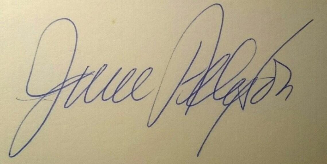 Signed June Allyson 3x5 Card! Guaranteed Authentic Autograph Antique ...