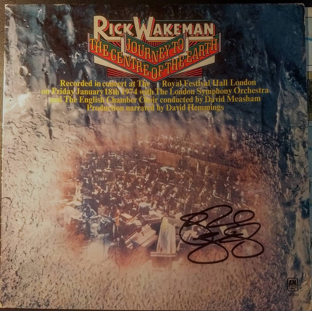 Signed Rick Wakeman Record Authentic Legend Autograph Antique Rock and ...