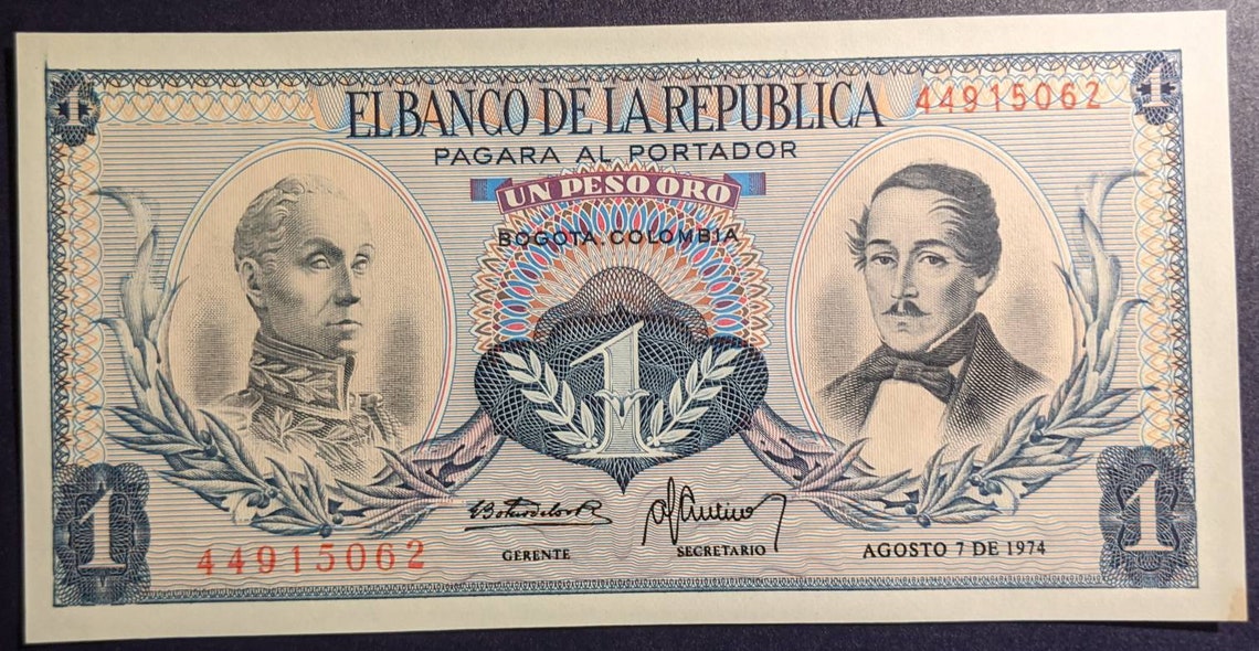 Vintage Pagara Al Portador Crisp Uncirculated 1974 La - Etsy