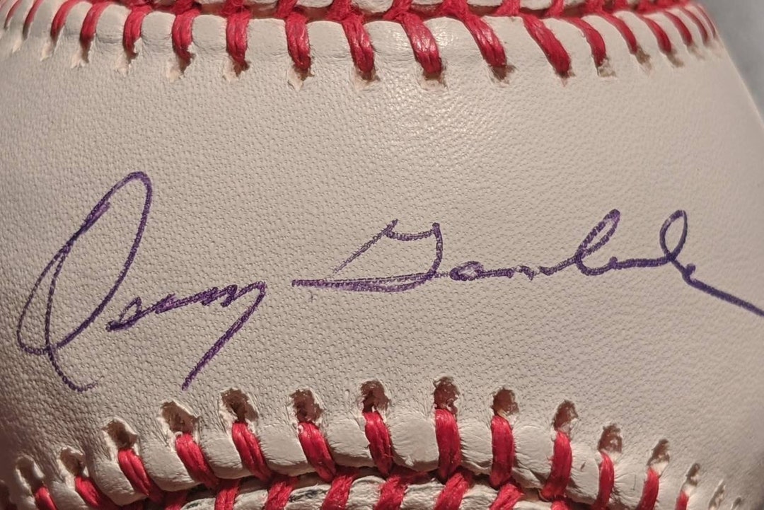 Signed Oscar Gamble 1969 Cubs Vintage Autographed Major League ...