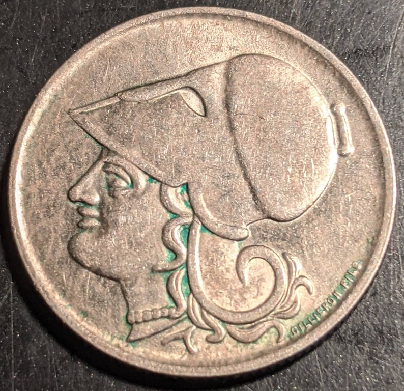 Antique Vintage 1926 Mia Apaxmai Coin From Greece Great Greek - Etsy