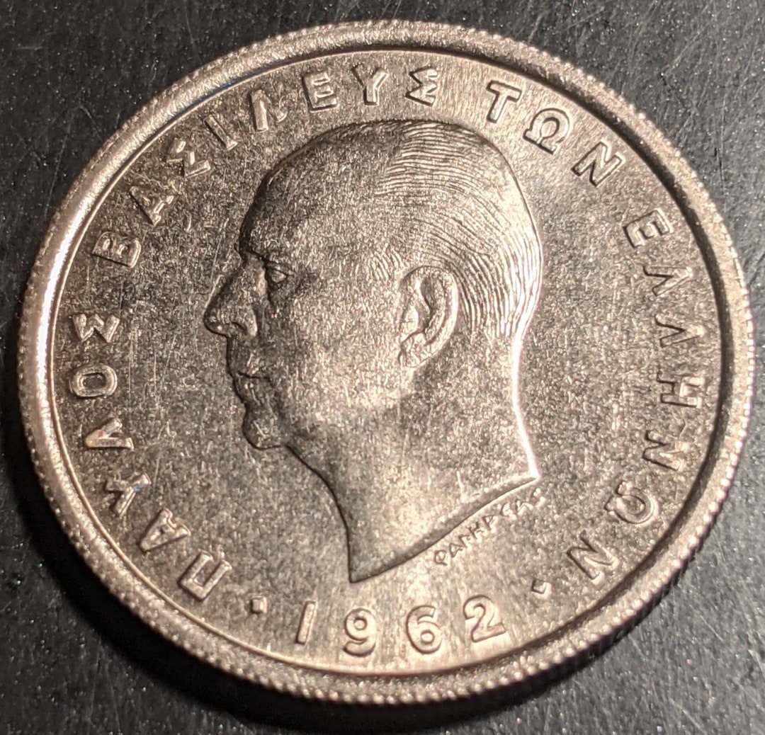 Antique Vintage 1962 Coin 2 Two Apaxmai Coin From Greece Great Greek ...