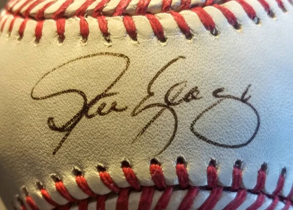 A Signed Stever Yeager Los Angeles Dodgers Vintage Autograhed | Etsy