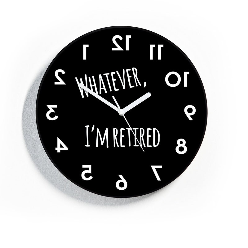 Backwards Clock - Etsy