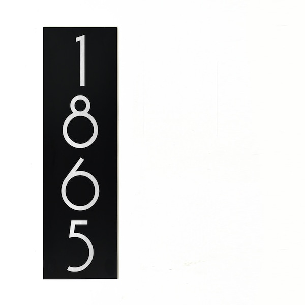 Address Sign Modern Art Font - Etsy