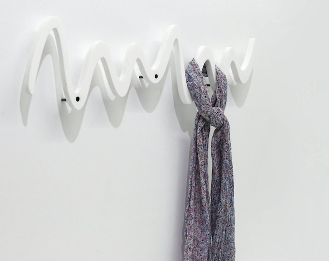 Modern Decorative Wall Hook White Zick Zack Coat Rack - Etsy