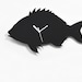 Carp Fish Silhouette Wall Clock - Fish Wall Decor - Fish Clock - Lake ...