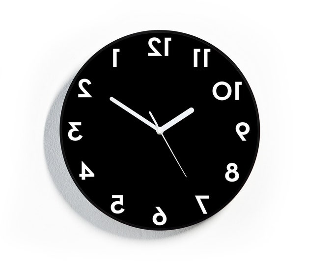 Reverse Time or Mirror Clock - Etsy