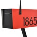 Contemporary Post Mounted Mailbox Aluminum Red Body and - Etsy