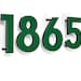 Modern House Numbers Letters - Green Aluminum - Mailbox Numbers - Home ...