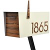 Contemporary Post Mounted Mailbox - Aluminum Bronze Body and Aluminum ...