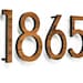 Modern House Numbers Letters - Acacia Aluminum - Mailbox Numbers - Home ...