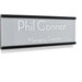 Office Door Name Plate - Gray Acrylic Slide Plate- Custom Wall Mounted ...