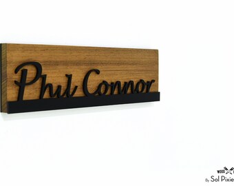 Teak Business Sign - Etsy