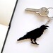 Key Ring - Crow Corvus Silhouette - Etsy