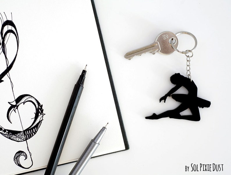 Keychain - Ballerina Silhouette - Etsy