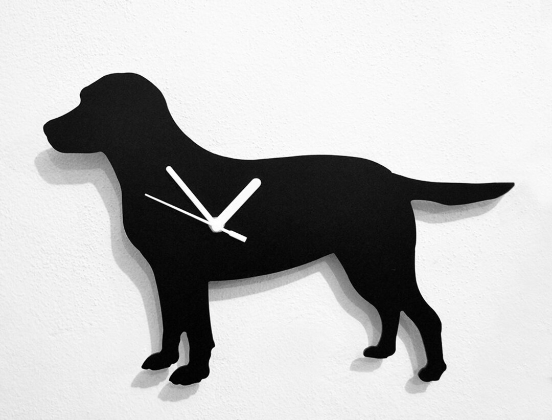 Labrador Retriever Dog - Wall Clock Silhouette - Etsy