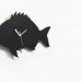 Carp Fish Silhouette Wall Clock - Fish Wall Decor - Fish Clock - Lake ...