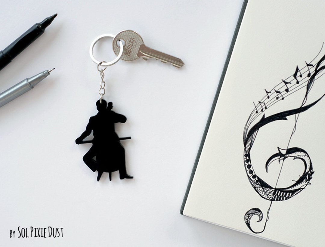 Key Chain - Cello Musician - Etsy