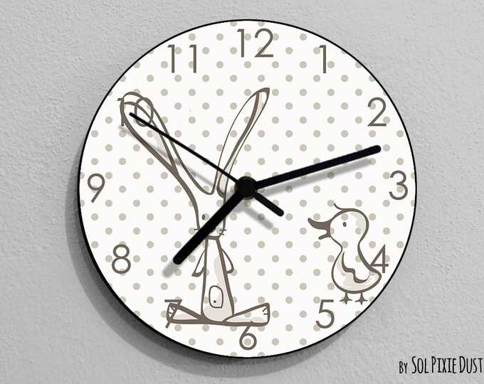 Vintage DUCK Wall Art Picture House CLOCK Decor.....kitsch. 80s Home ...