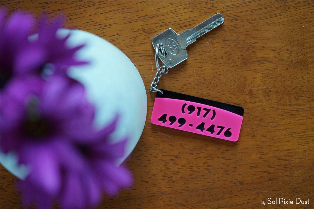 Rectangle Shape Key Chain - Personalized Small Gifts Idea - Custom ...