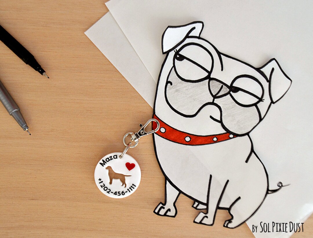 Dog Tag - Labrador - Personalized Pet ID, Pet Accessory - Etsy