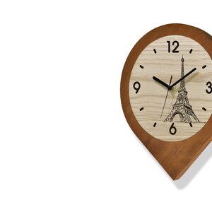 Pin Clock Laser Engraved Simple & Trendy Decor Wall Mount - Etsy