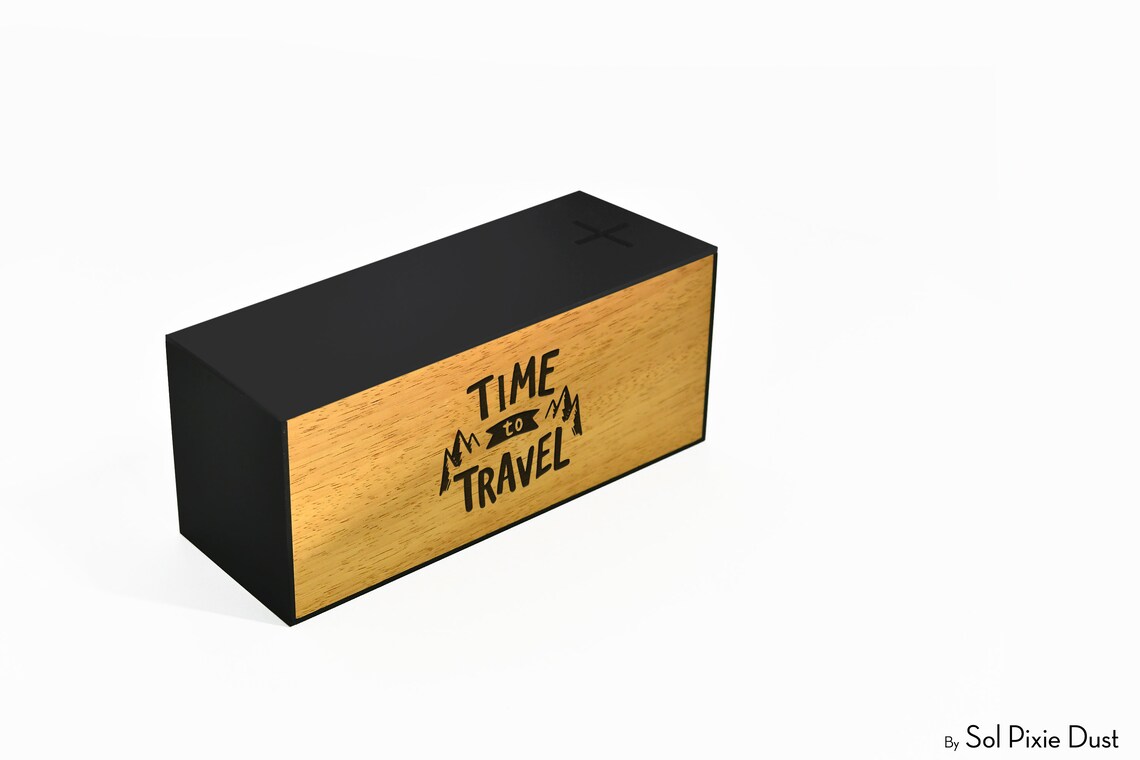 Wooden Money Box - Personalized Money Bank - Travel Fund Box - Piggy ...