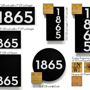 Modern Projecting Sign - Black Aluminum (ACP) and Fiber Laser Engraving ...