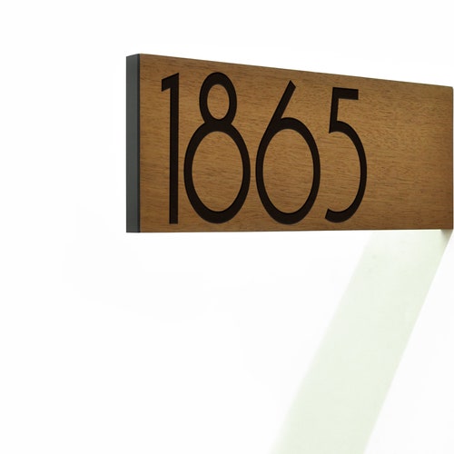 Custom Engraved House Number Sign Personalized Address - Etsy