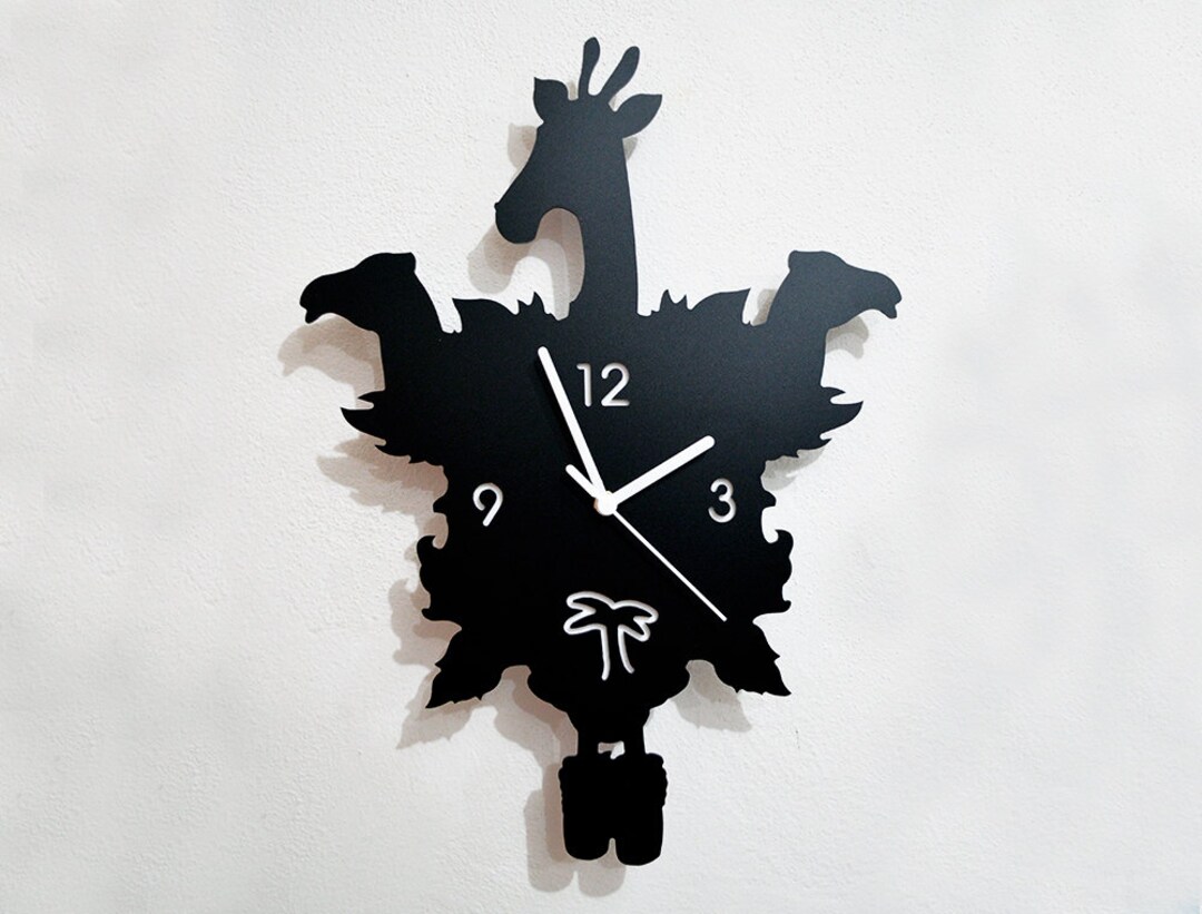 Africa Animals Modern Cuckoo Wall Clock - Etsy