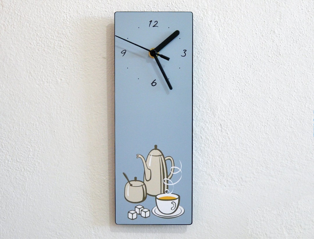 Tea Time - Kitchen Wall Clock - Etsy