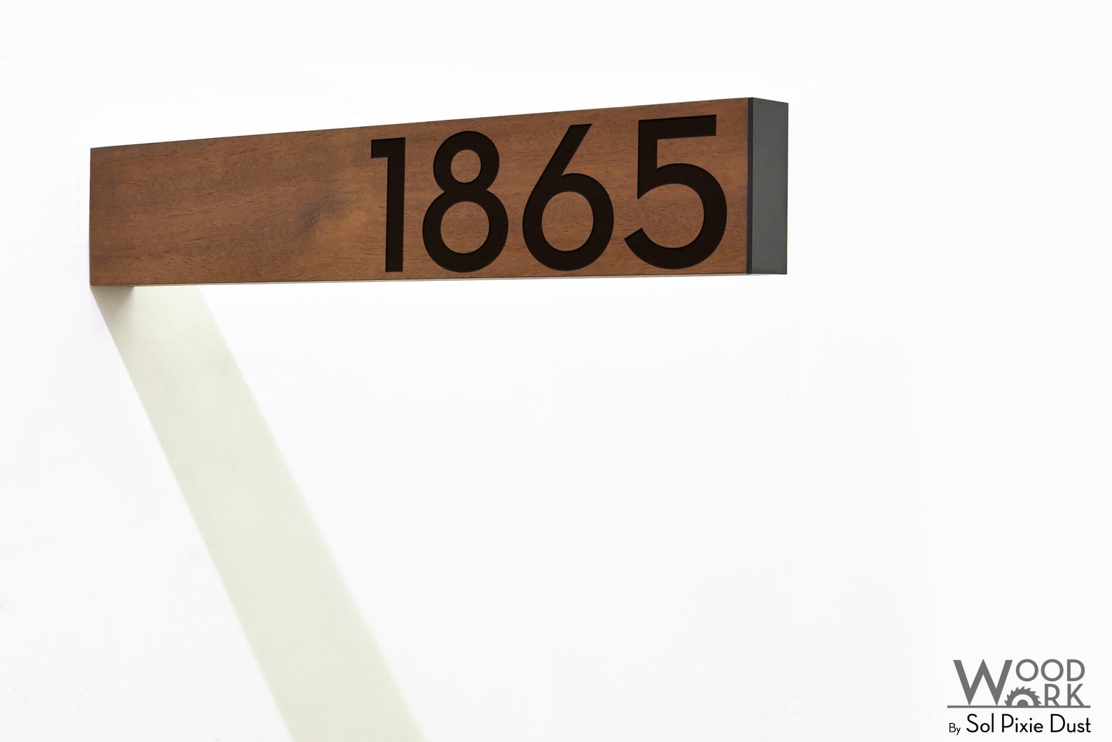 Modern House Plaque Custom Number Sign Modern Font Numbers | Etsy