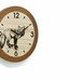 Wooden Round Clock Face Laser Engraved Simple Solid Wood - Etsy