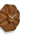3D Daisy Clock Solid Wooden Wall Clock Massive Wood Iroko - Etsy