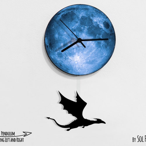 Dragon Flying Wall Clock - Etsy