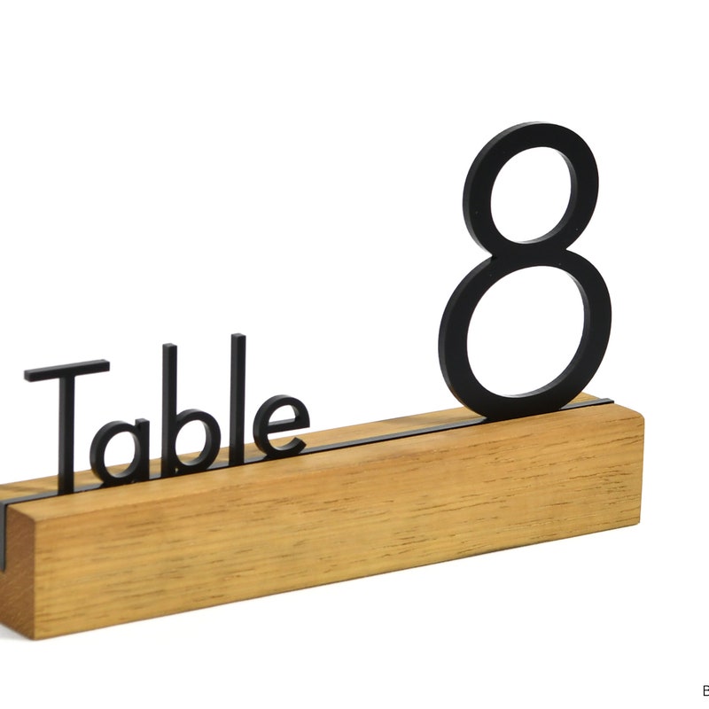 Wooden Table Number - Etsy