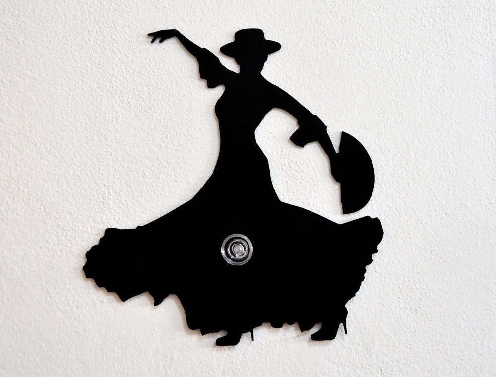 Flamenco Dancer Silhouette - Wall Hook / Coat Hook / Key Hanger - Etsy