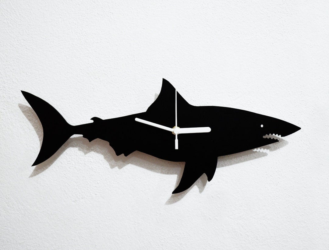 Shark Silhouette - Wall Clock - Etsy
