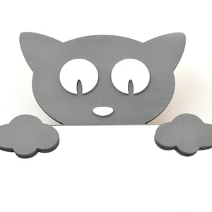 Safety Mirror Kitten Gray With LED Light - Wall Decor Mirror - Nursery ...