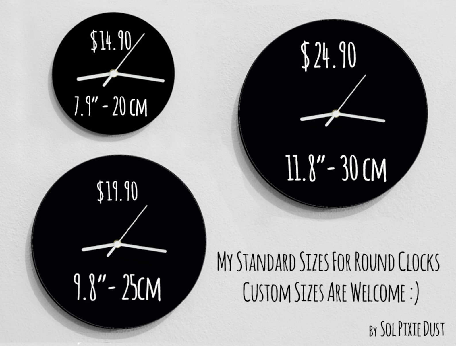 Blue Moon Moon Wall Clock Room Decor Wall Clock Unique - Etsy