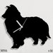 Shetland Sheepdog - Wall Clock Silhouette - Etsy
