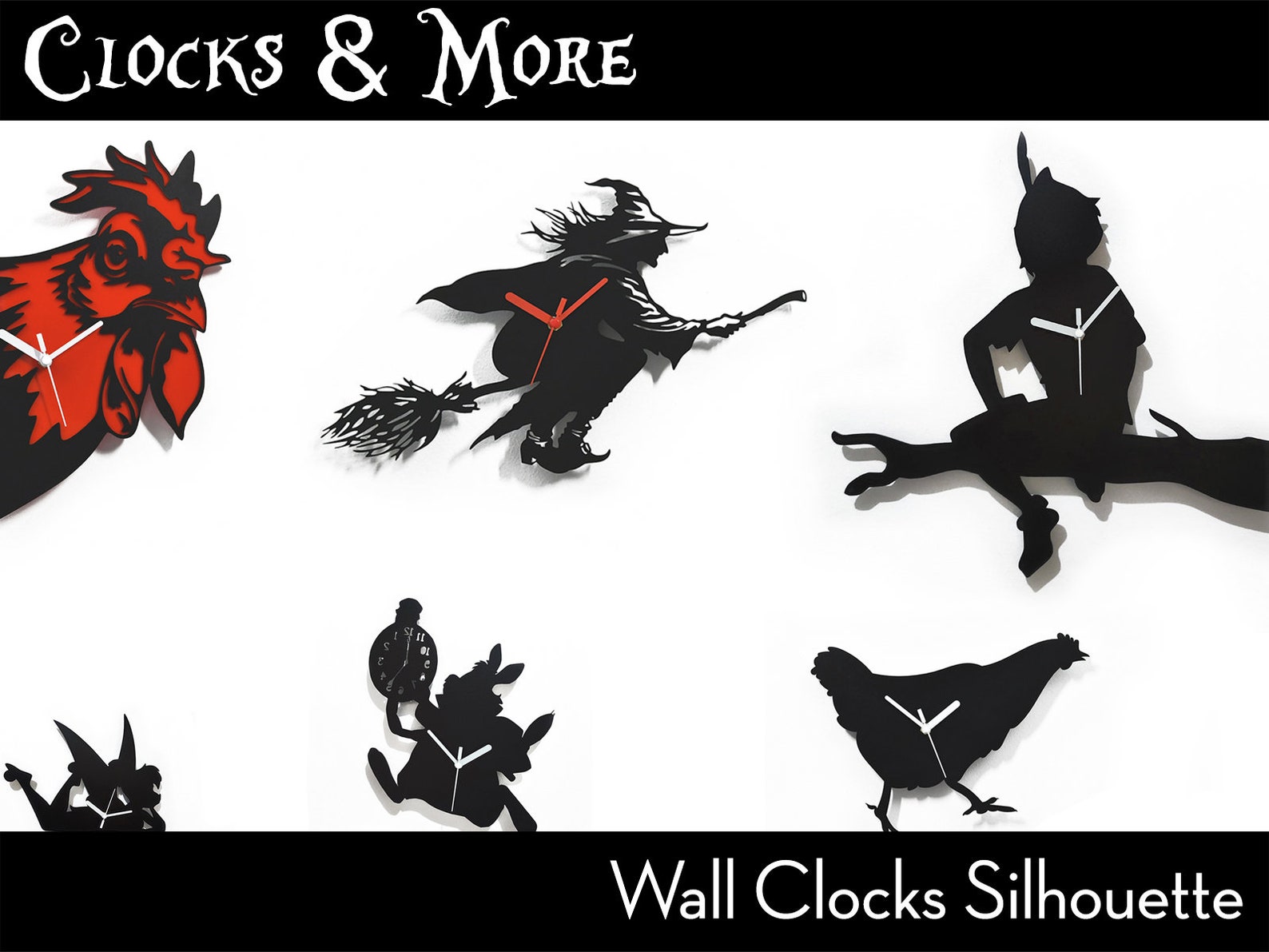 Spiral Silhouette Wall Clock - Etsy