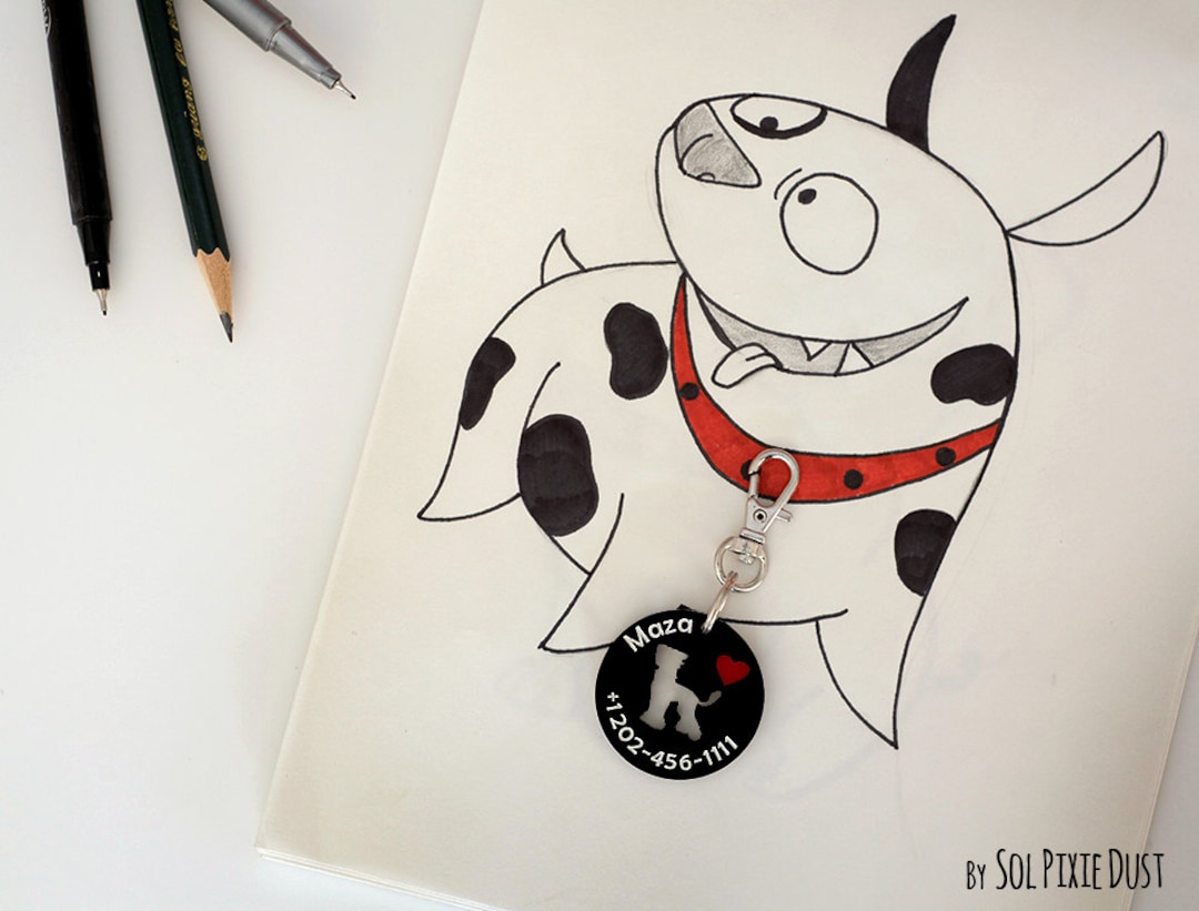 Dog Tag - Chinese Crested - Personalized Pet ID, Pet Accessory - Etsy