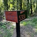 Extra Large Mailbox Post Mounted With 12V LED Light & Light Sensor ...