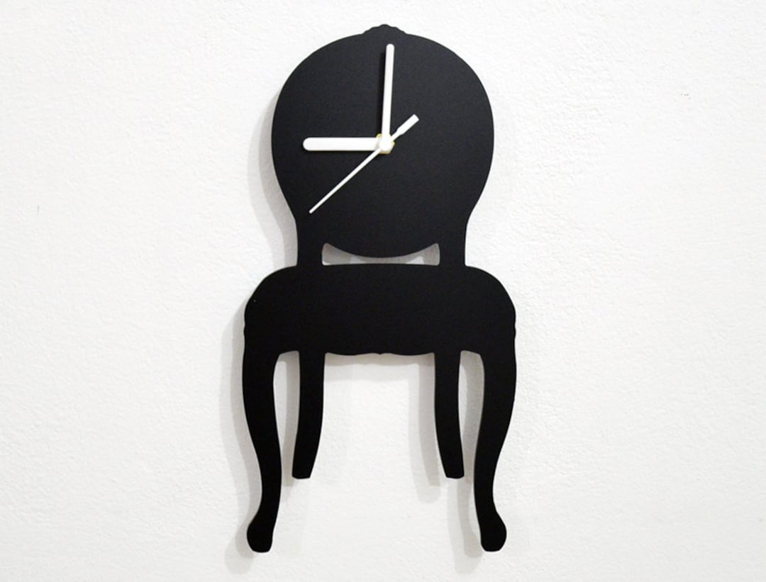Classic Furniture Chair Silhouette - Wall Clock - Etsy