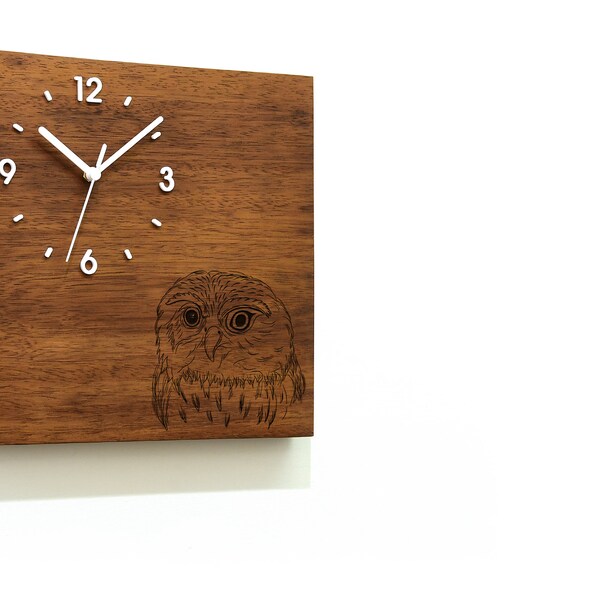 Wooden Owl Clock - Etsy