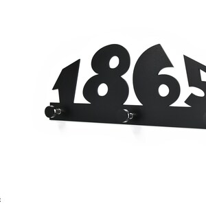 Modern Wall Hook Black Custom Number Hooks Alphabet Hook Letter Hook ...