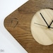 Wooden Simply Rhombus - Wood Wall Clock - Etsy
